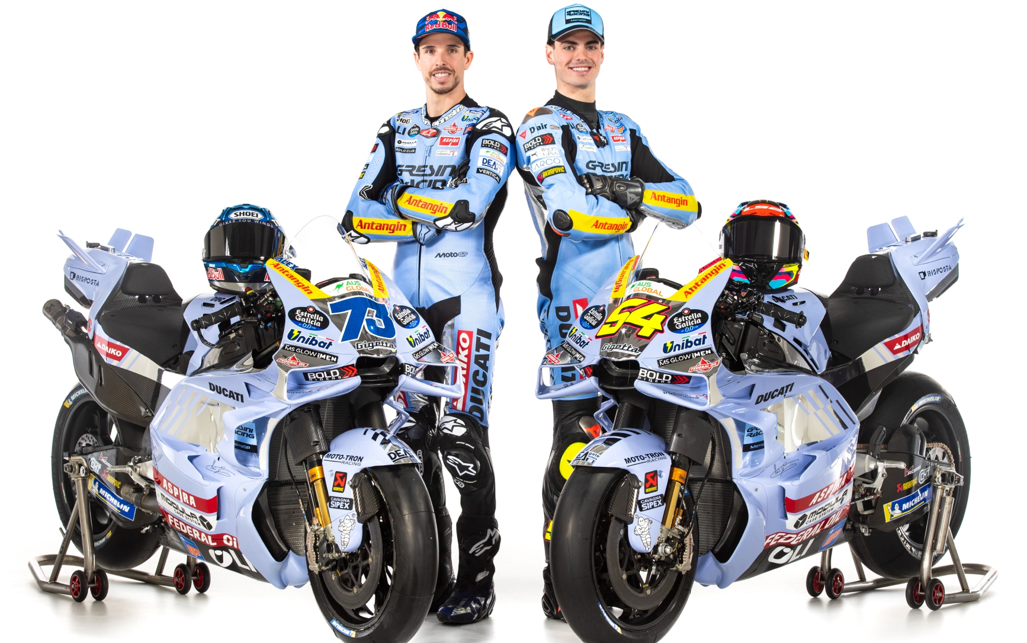 Team Gresini, la nuova Ducati di Marquez e Aldeguer. FOTO | Sky Sport