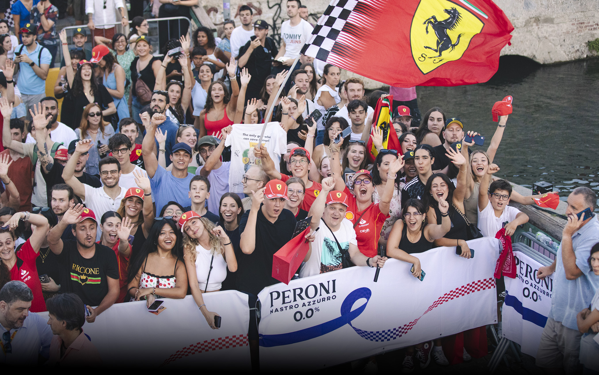 Gp Monza, Leclerc alla 'The House of Peroni Nastro Azzurro 0.0%' nel ...