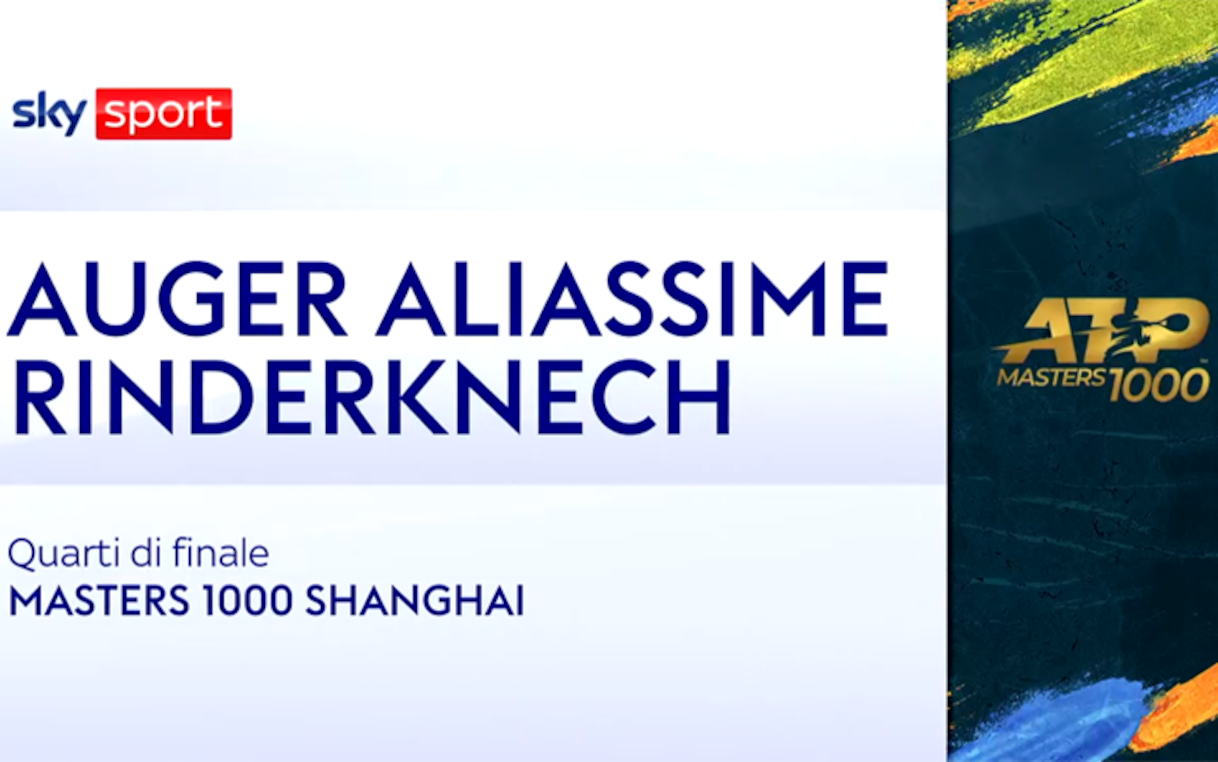 Auger Aliassime-Rinderknech: highlights Atp Shanghai 2025 | Sky Sport