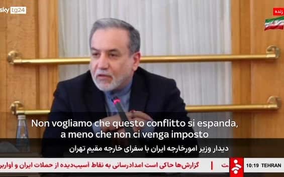 Ministro esteri Iran: 'No ad allargamento del conflitto' | Video Sky TG24