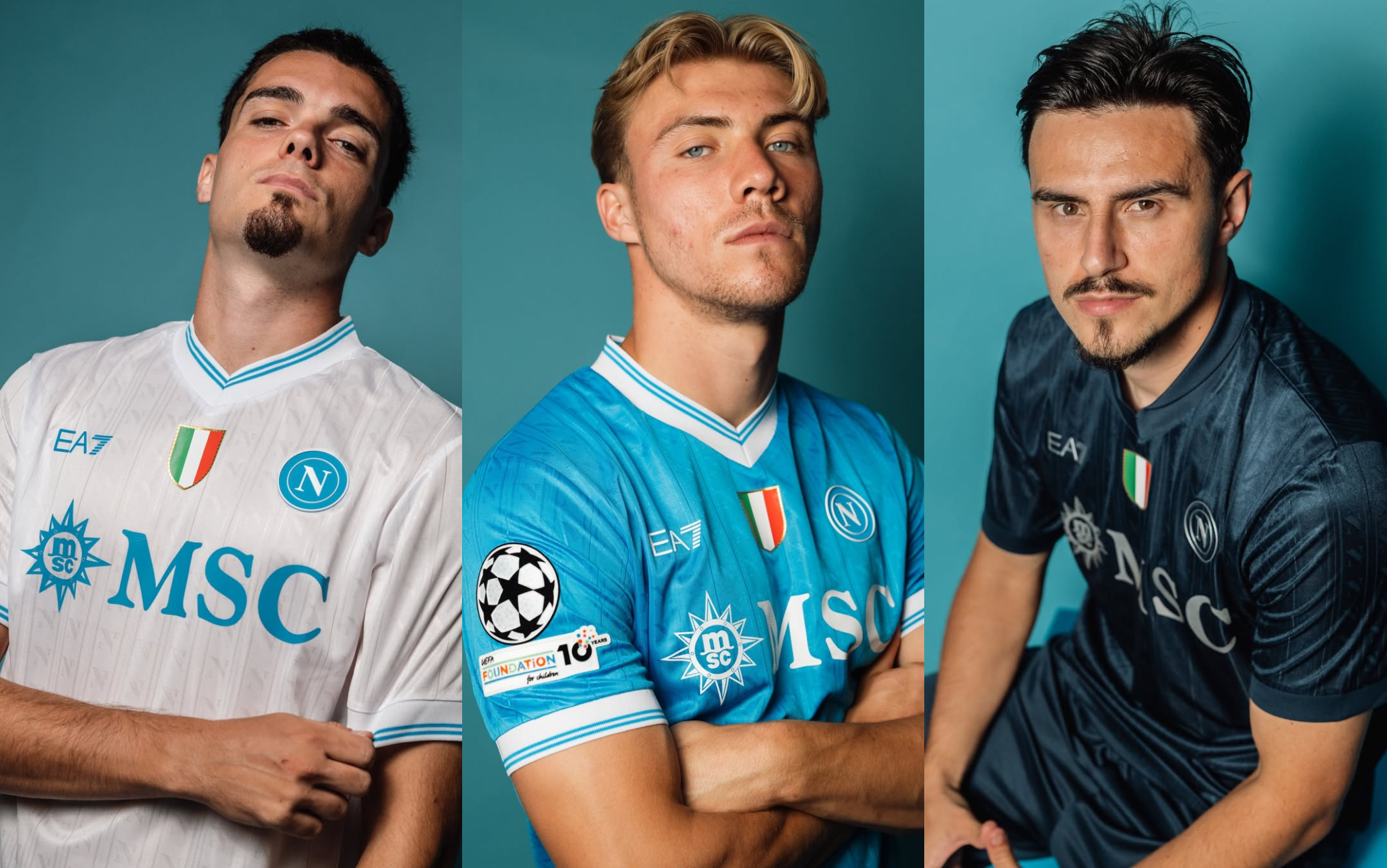 Napoli, presentate le maglie ufficiali per la Champions League 2025 ...