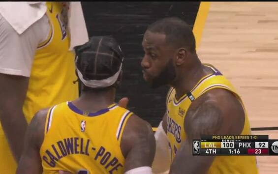 NBA, Kentavious Caldwell-Pope non segna mai e la passa: LeBron gli urla ...