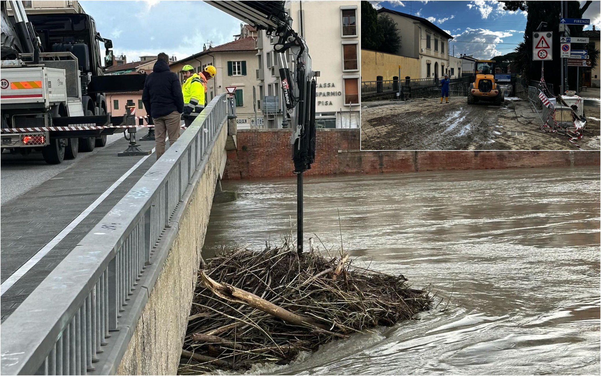 Alluvione in Toscana, i danni del maltempo da Firenze a Pisa. | Sky TG24