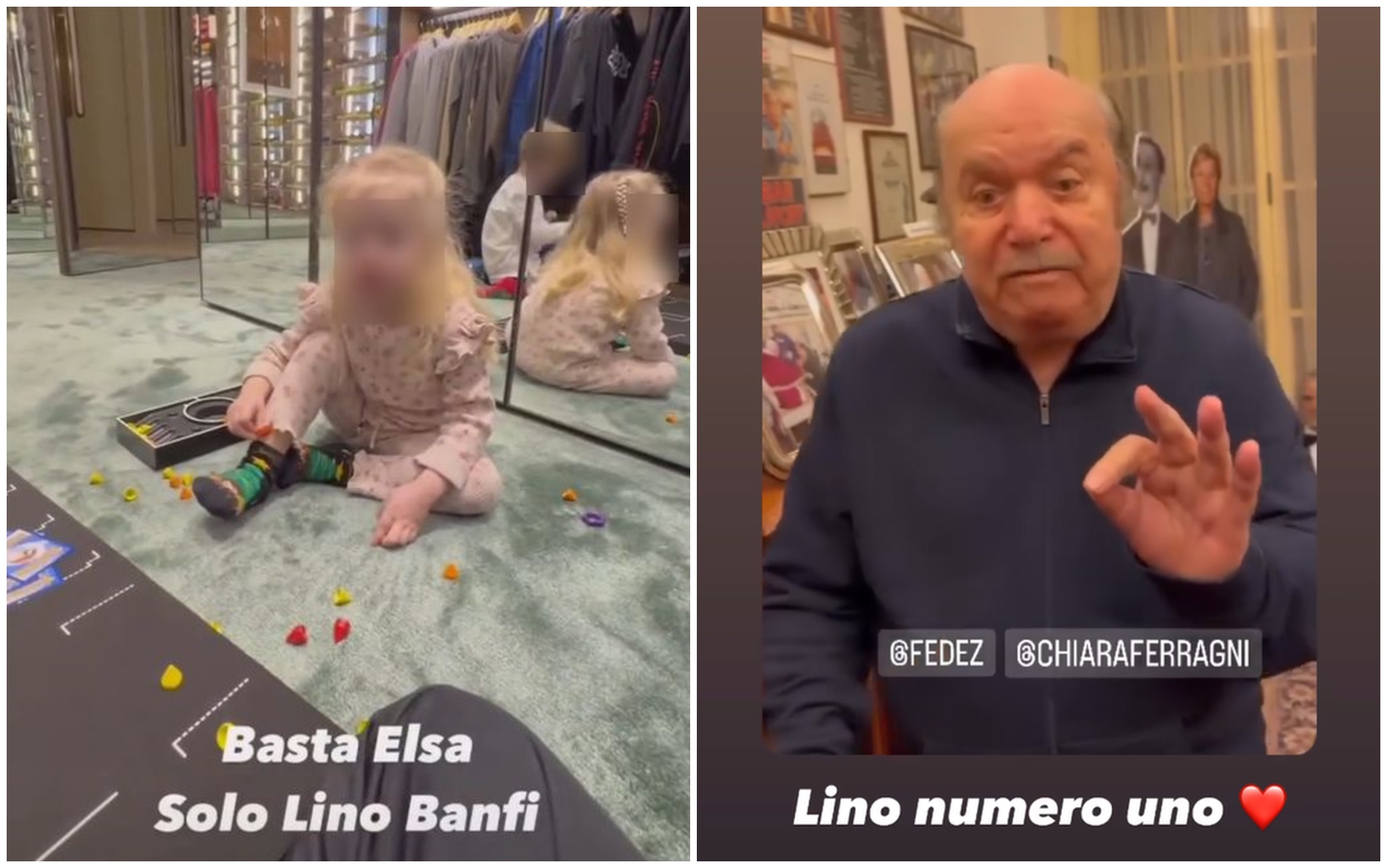 Fedez a Vittoria: 'Se non fai la brava tolgo i poster di Elsa e metto Lino Banfi'. E lui ...