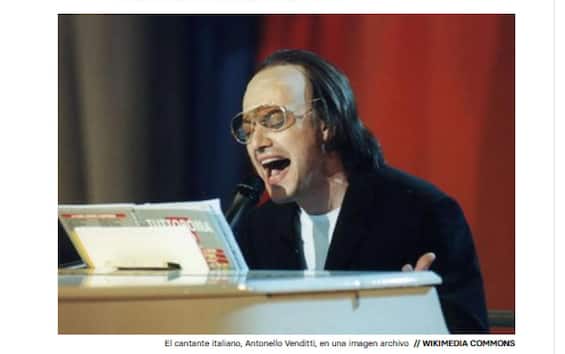 Sito spagnolo usa per errore la foto di Guzzanti al posto di Venditti ...