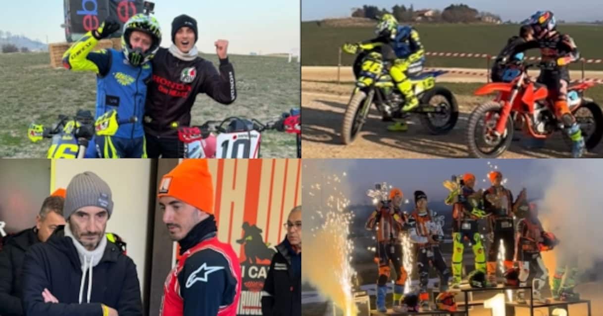 100 km dei Campioni, che show al Ranch: Valentino Rossi e Marini ...