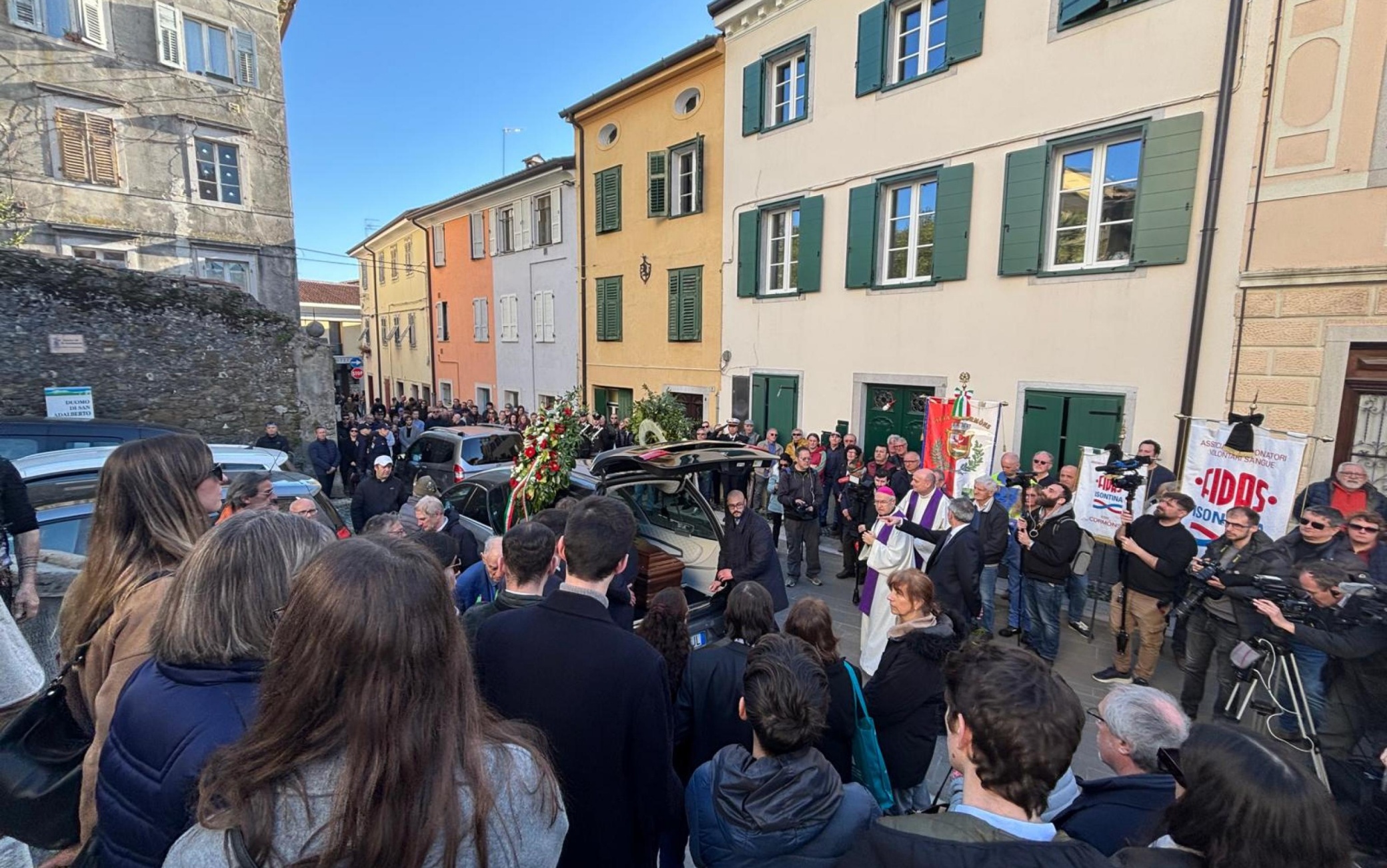 Bruno Pizzul, oggi il funerale al Duomo di Cormons. FOTO | Sky TG24