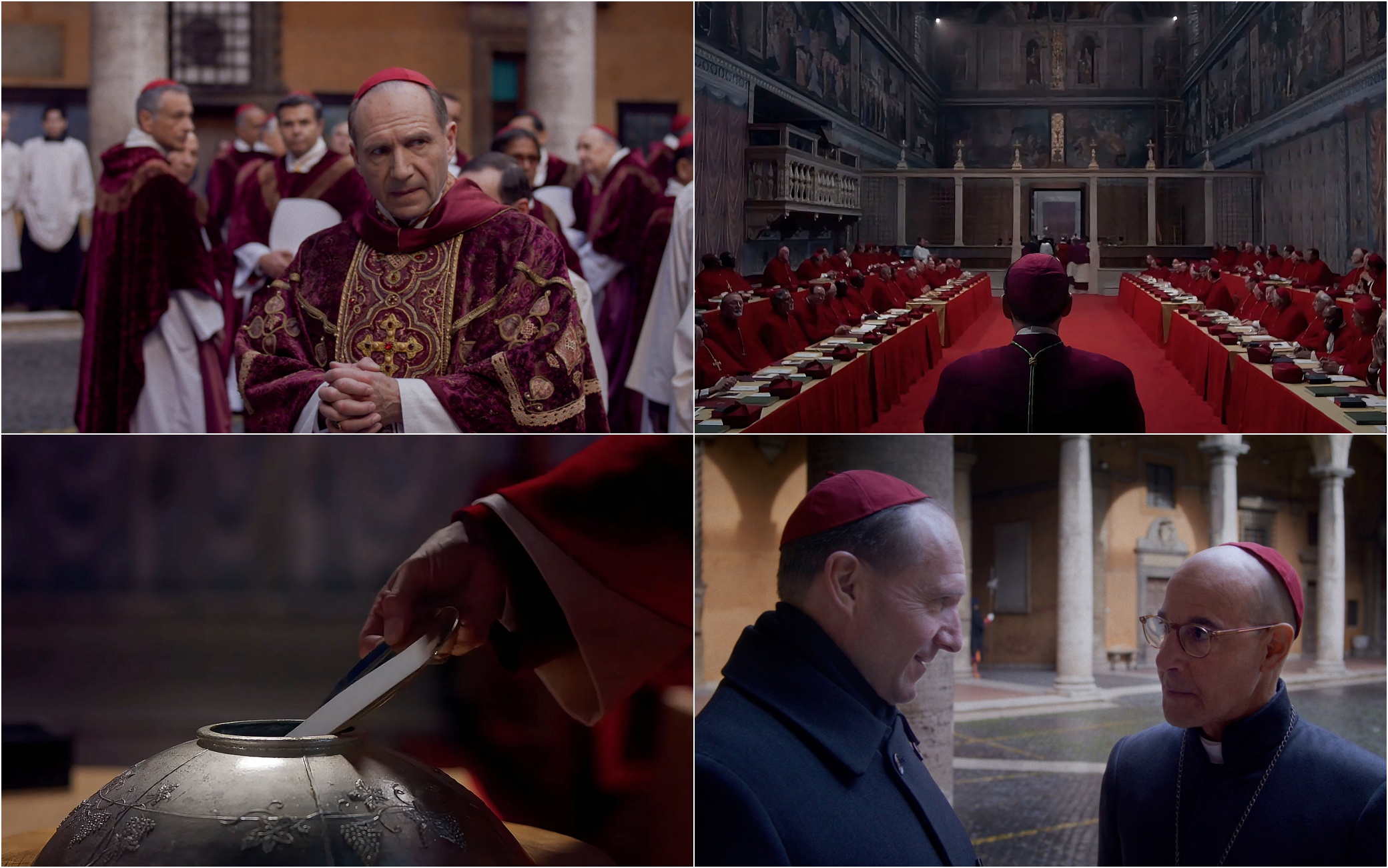 'Conclave', trama e cast del film con Ralph Fiennes, Sergio Castellitto ...