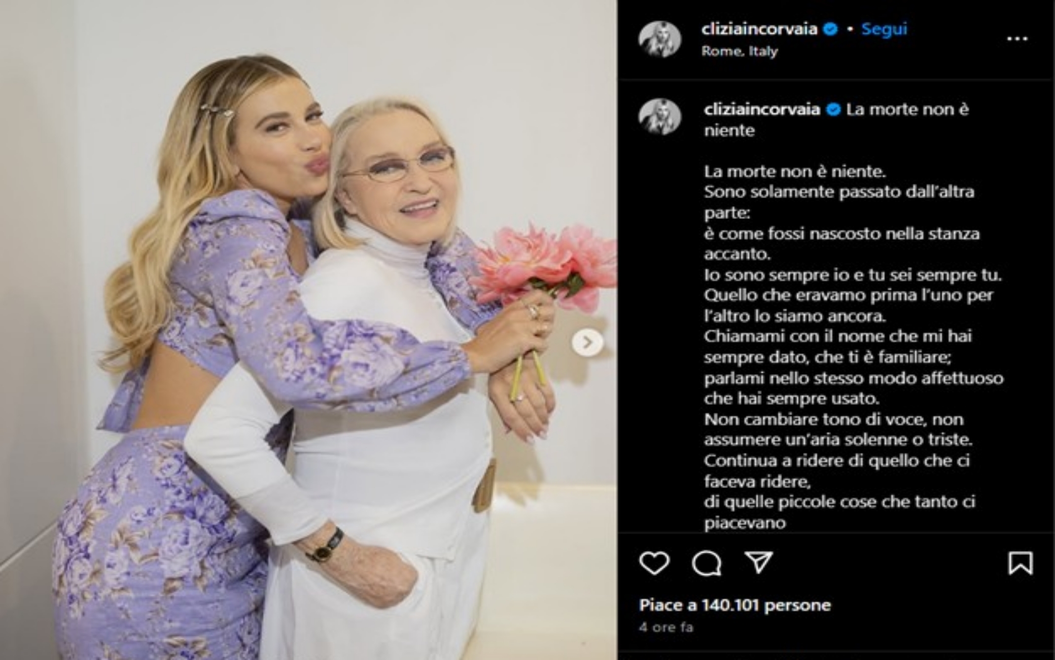 Morte Eleonora Giorgi, i ricordi sui social dei colleghi, da Carlo Verdone a Simona Ventura ...