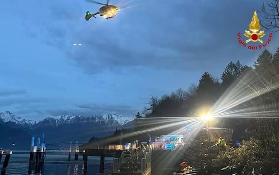 Donna morta nel lago di Como, carro funebre si perde nella neve ...