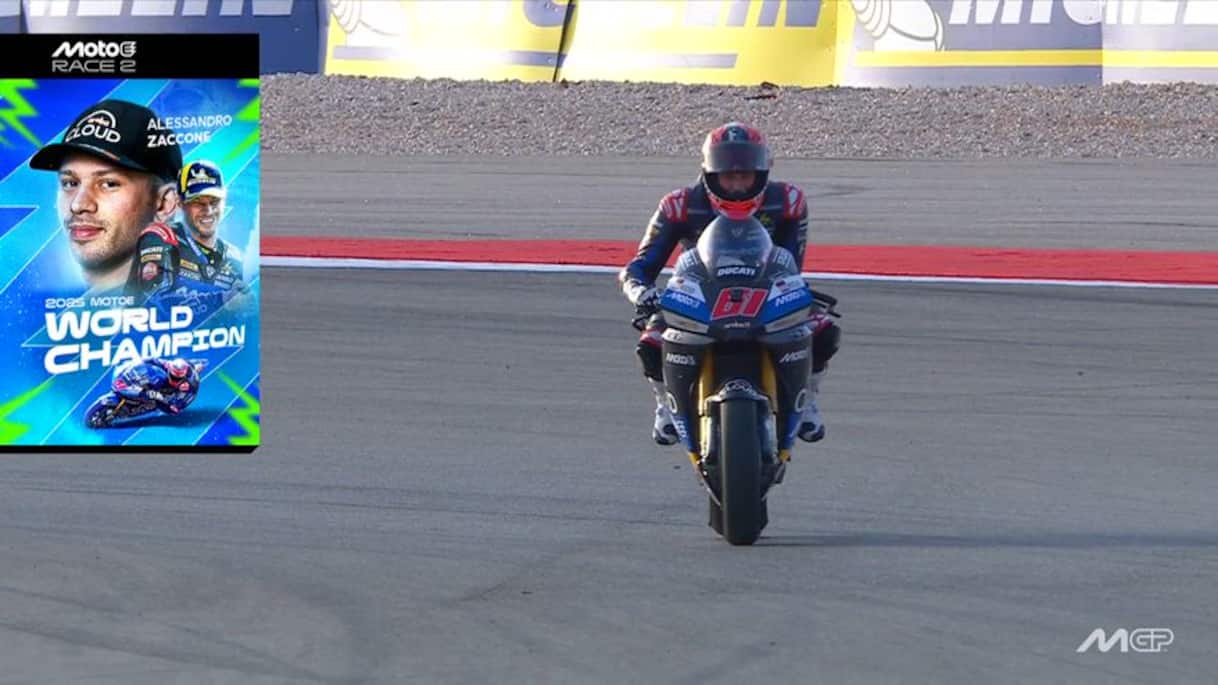 Zaccone campione del mondo MotoE: l'ultimo giro a Portimao