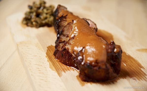 Masterchef: Coppa di maiale grigliata e battuto di melanzane | Sky