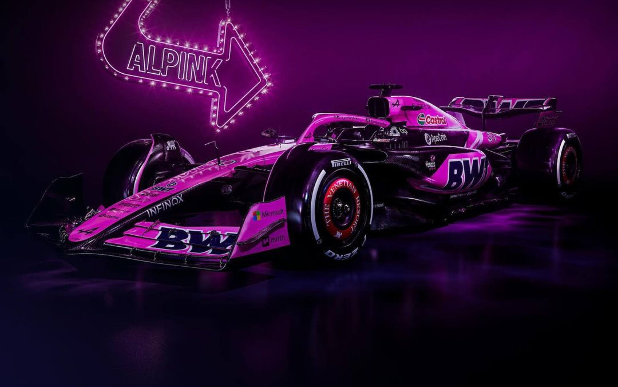 F1, Alpine: ecco la nuova livrea che la trasforma in 'Alpink' per il ...