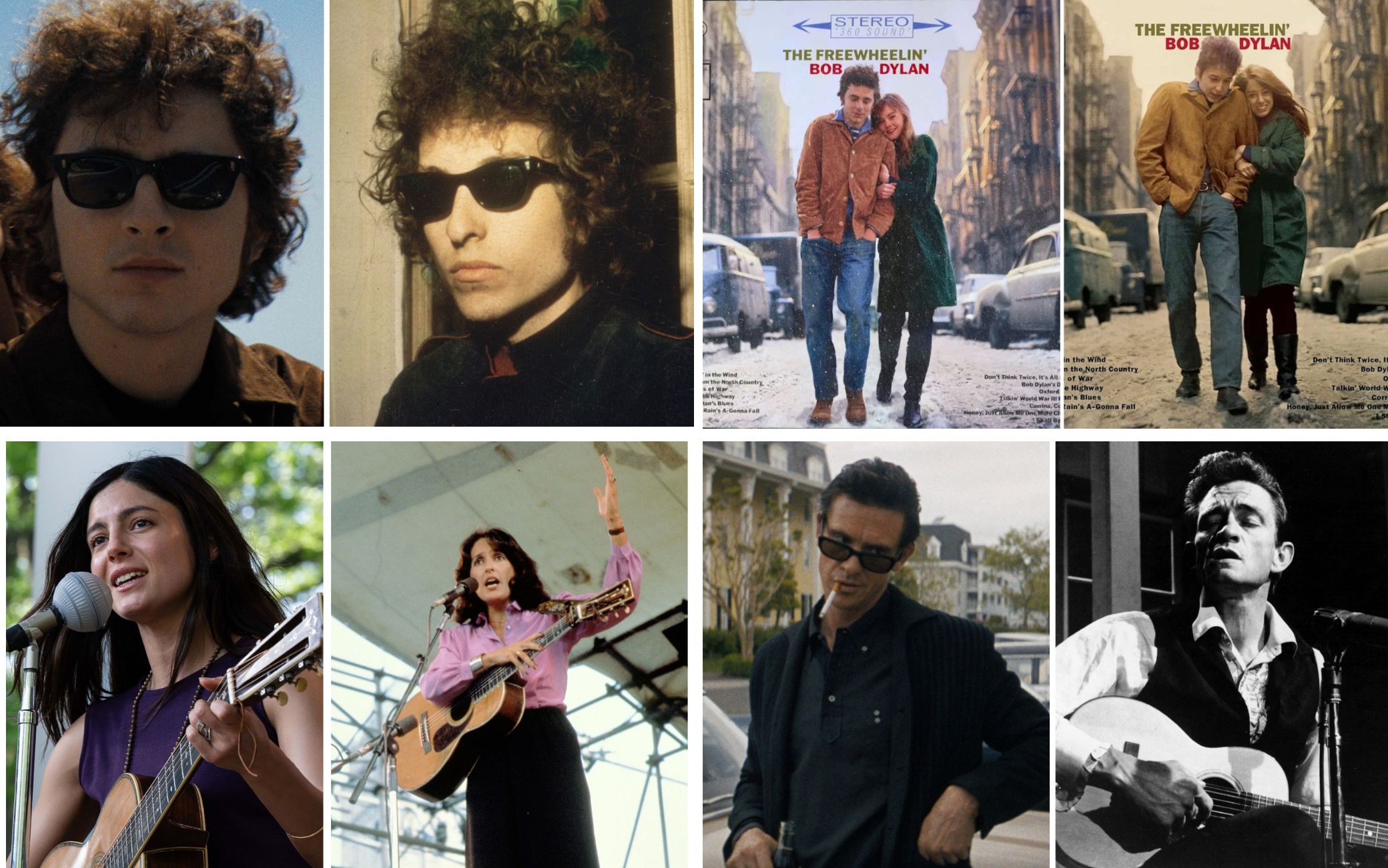 A Complete Unknown, attori del cast del film su Bob Dylan a confronto ...