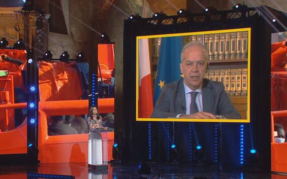 Il ministro dell'Interno Matteo Piantedosi ospite a Sky TG24 Live in Bergamo 2022. VIDEO | Sky TG24