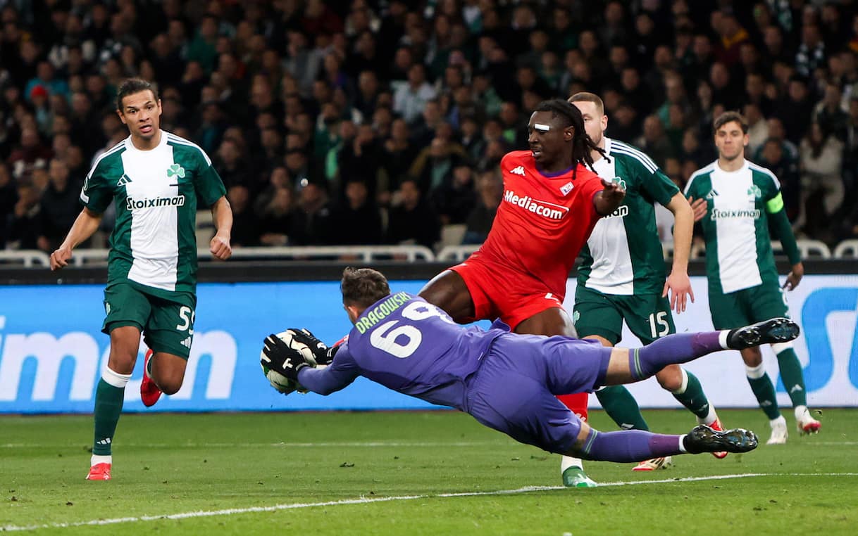 Panathinaikos Fiorentina 3-2, gol e highlights. Viola ko nell'andata ...