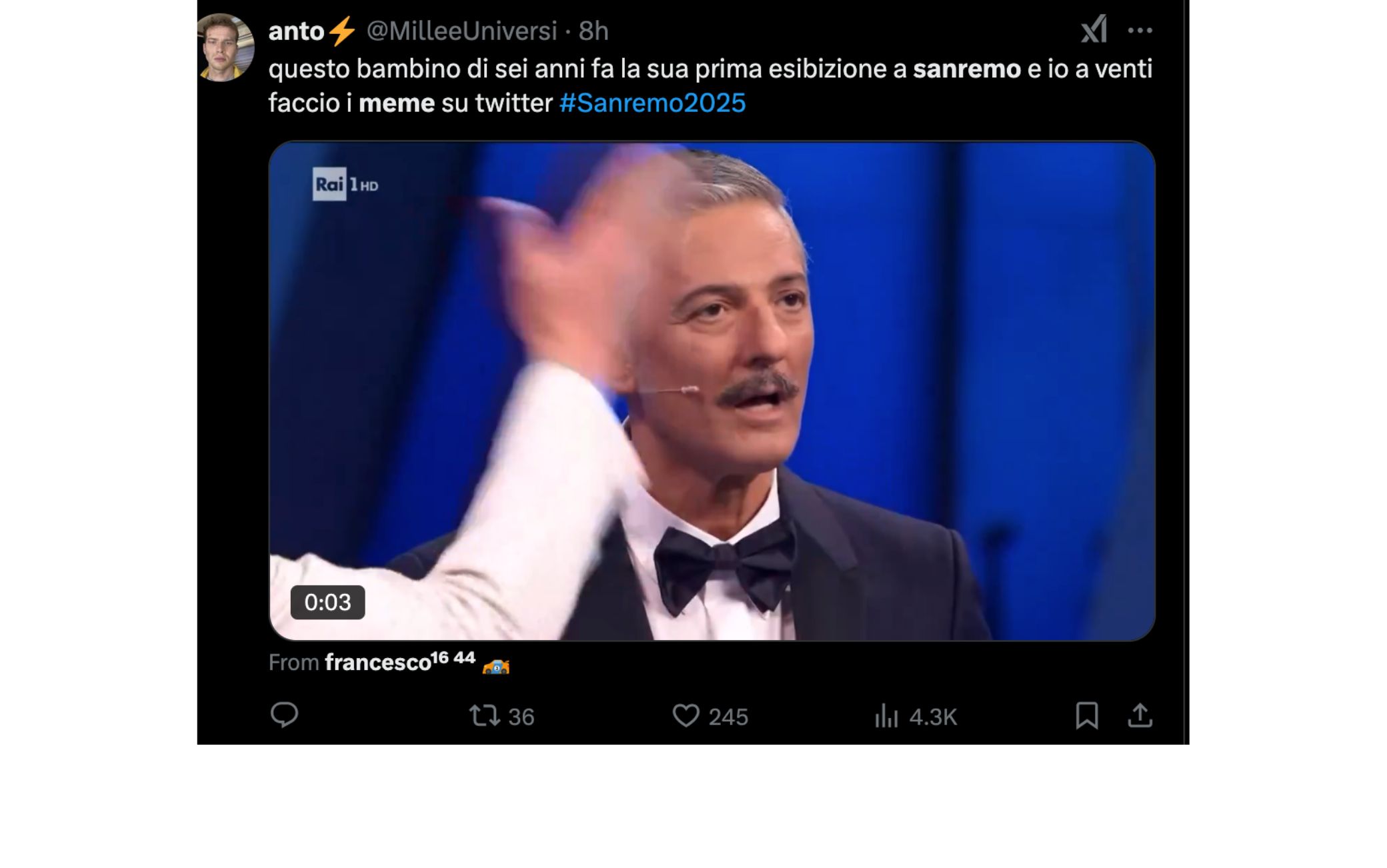 Sanremo 2025, i meme più divertenti sulla seconda serata del Festival ...