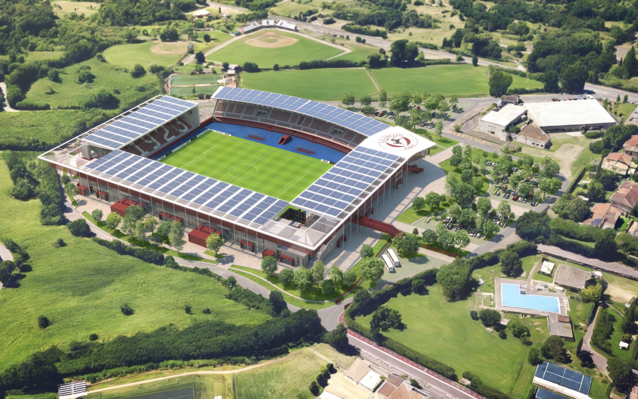 Arezzo: il progetto di riqualificazione dello stadio da 12.500 posti ...