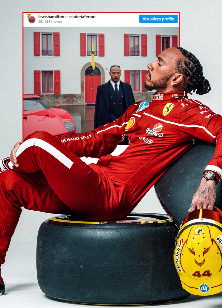 Lewis Hamilton in Ferrari è un successo anche sui social | Sky Sport