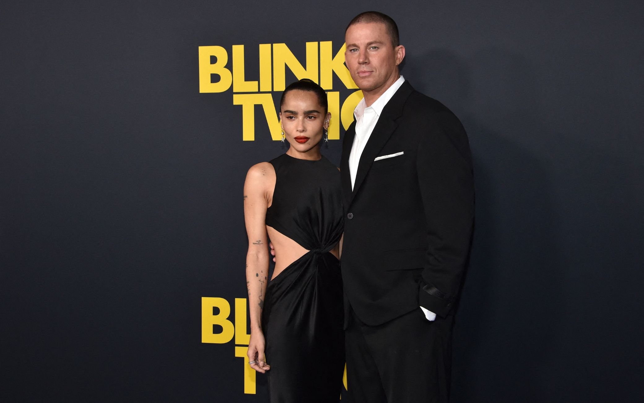 Blink Twice, Zoë Kravitz e Channing Tatum col resto del cast alla ...