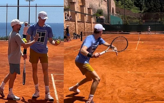 Sinner torna in campo: primo allenamento verso il Roland Garros | Sky Sport