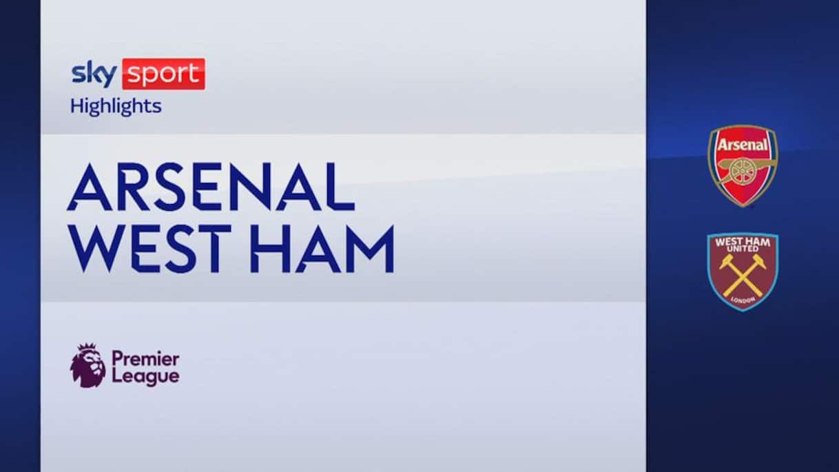 Arsenal-West Ham 2-0: gol e highlights