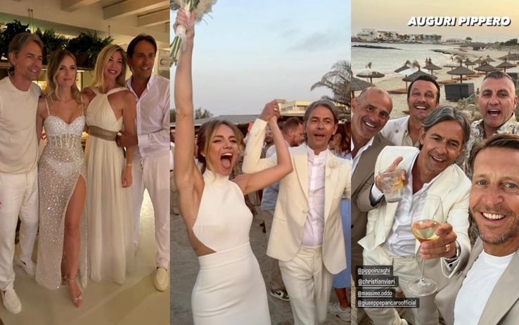 Pippo Inzaghi sposa Angela Robusti a Formentera: i vip al matrimonio ...
