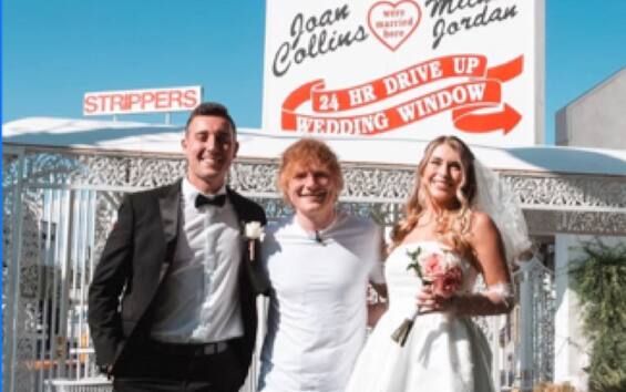Ed Sheeran, esibizione a sorpresa in un matrimonio con un inedito ...
