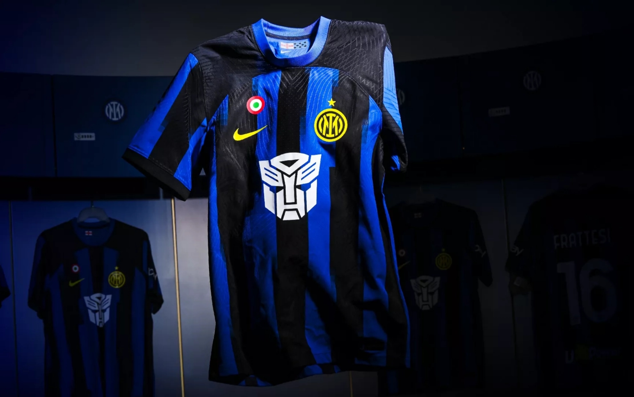 Inter, nuova maglia 2023 contro l'Udinese dedicata ai Transformers. Foto