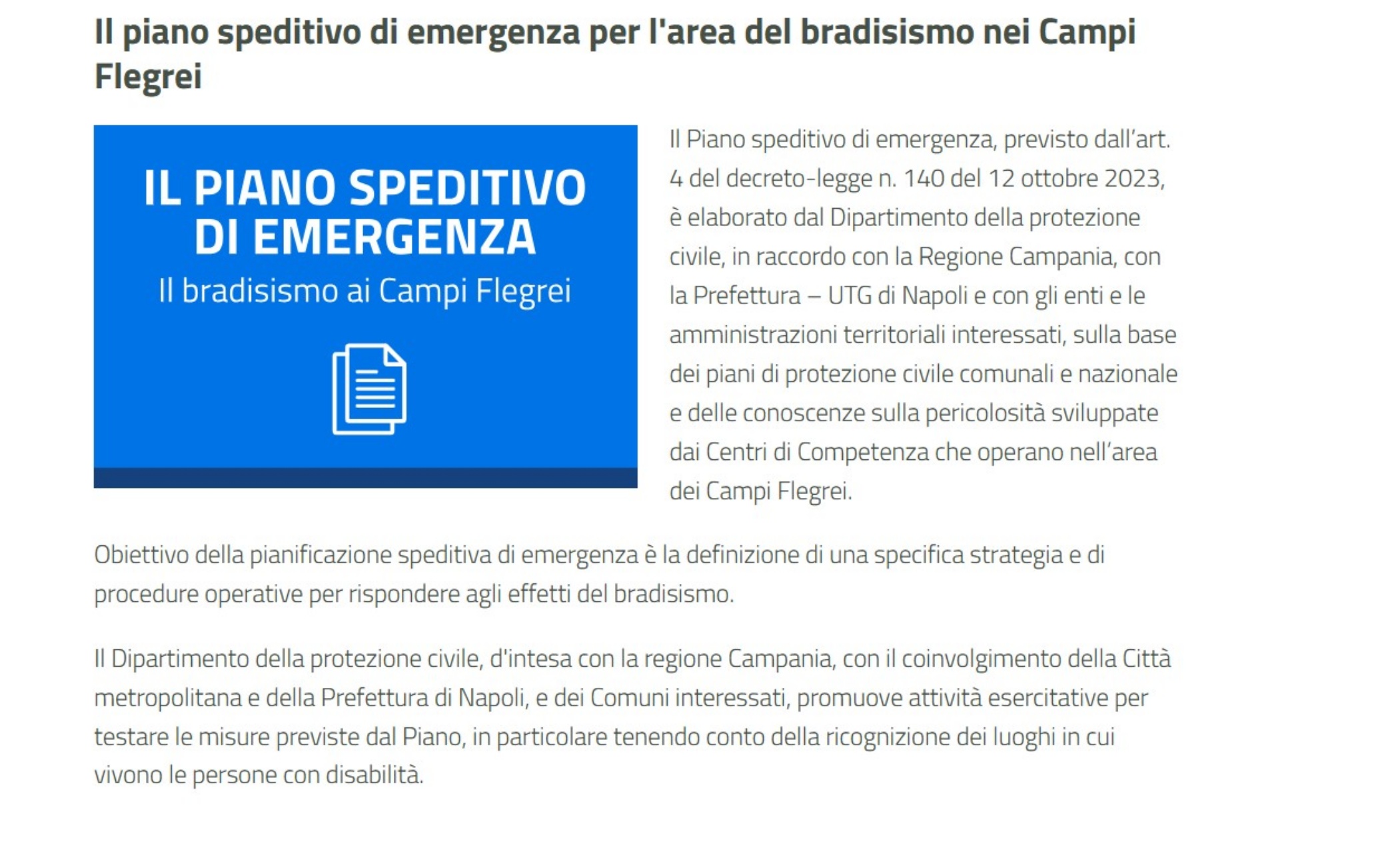 Terremoto Napoli, cosa prevedono i piani d’evacuazione per i Campi Flegrei | Sky TG24