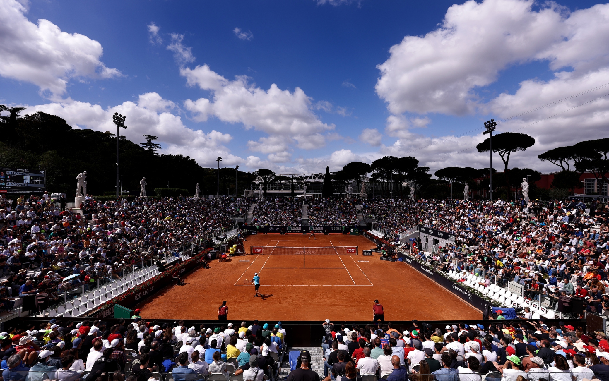 Internazionali Tennis d'Italia, i campi in terra rossa di Roma | Sky Sport