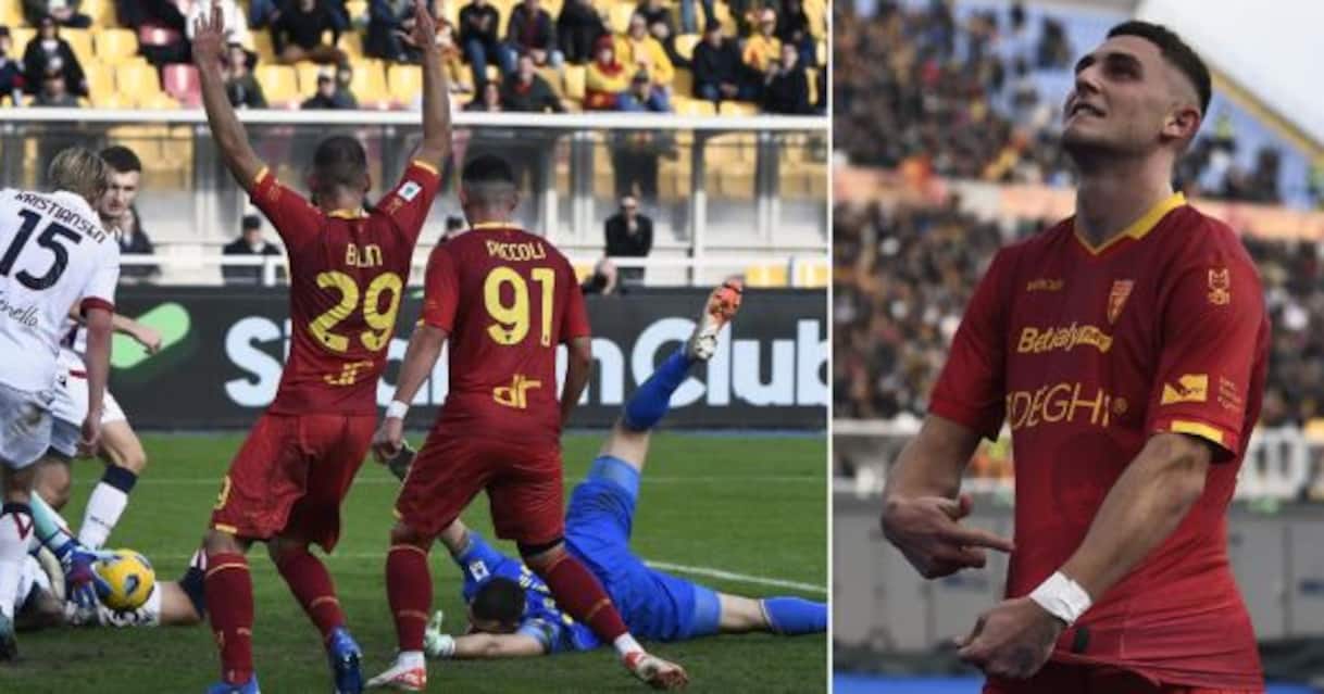 Lecce Bologna, Falcone va giù in area: Piccoli segna il pari al 100 ...