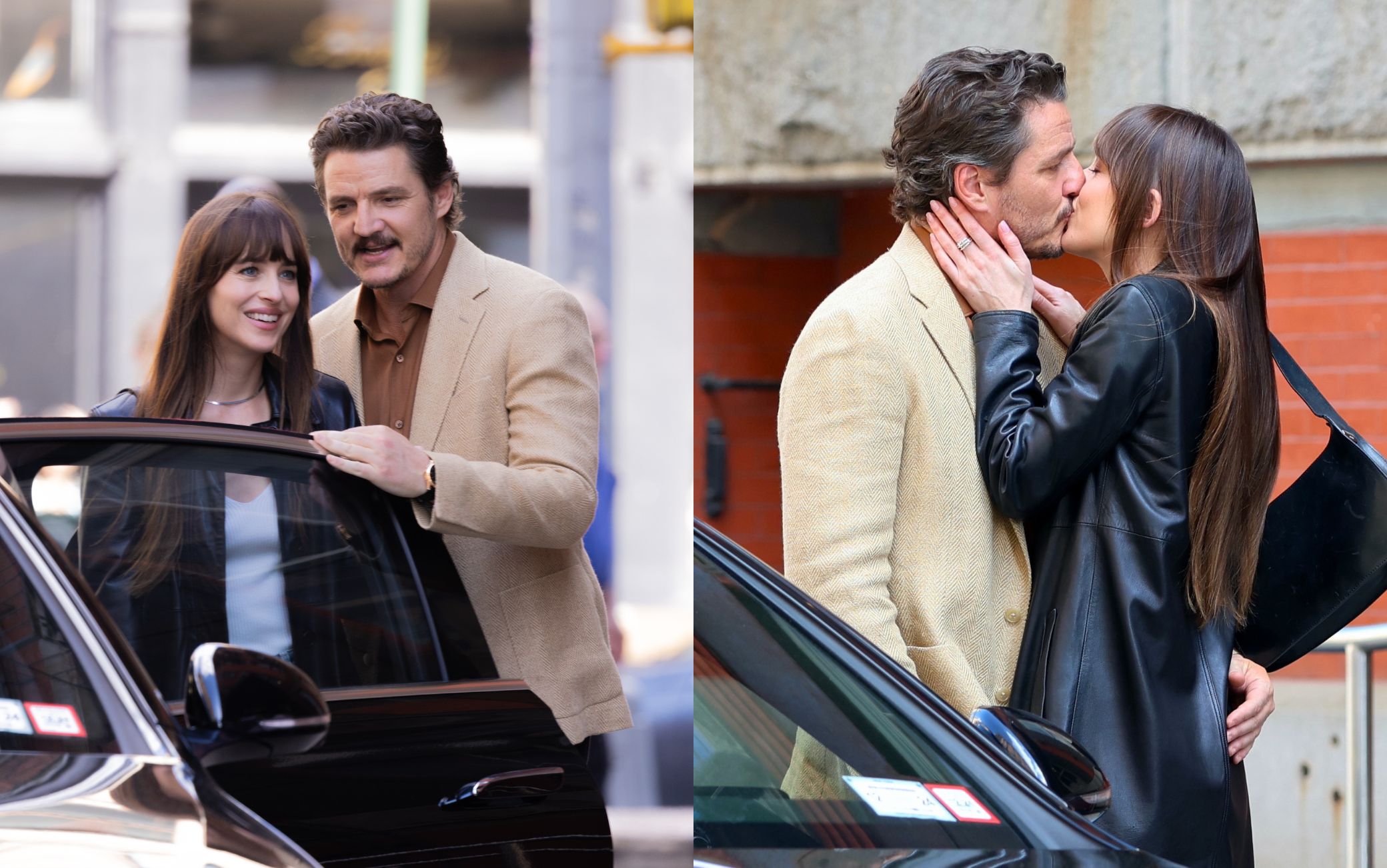 Pedro Pascal e Dakota Johnson, il bacio a New York sul set del film ...
