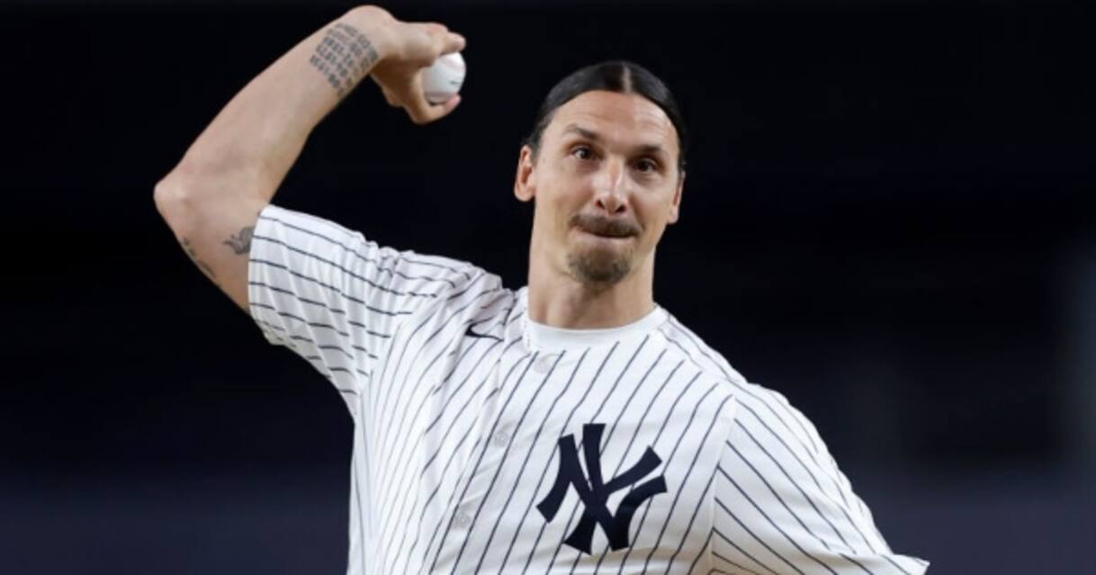 Milan, Ibrahimovic alla partita degli Yankees: ha effettuato il primo ...