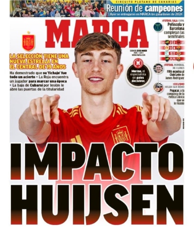 Spagna, Marca incorona Huijsen: 'La Roja ha una nuova stella, segnerà ...