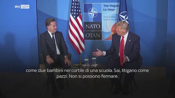 Vertice Nato, Mark Rutte ha definito Trump 'daddy' | Video Sky TG24