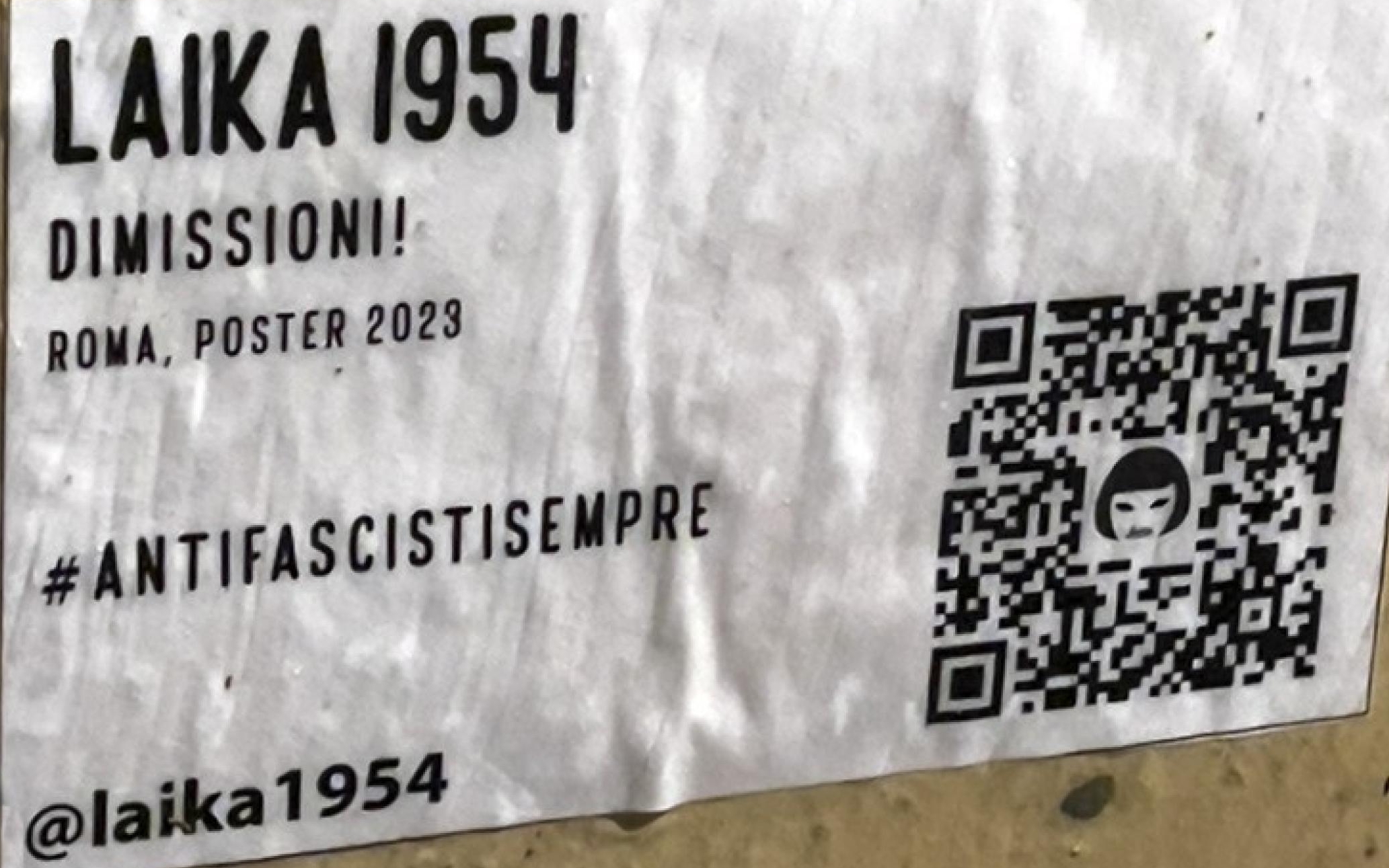 Via Rasella, la nuova opera di Laika intitolata 'Dimissioni!' | Sky TG24