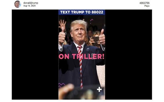 Donald Trump apre un account su Triller, l’app rivale di TikTok | Sky TG24