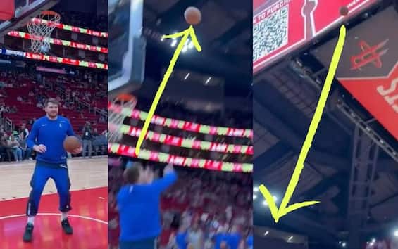 NBA, l'ultima magia di Doncic in riscaldamento: il canestro con tocco ...