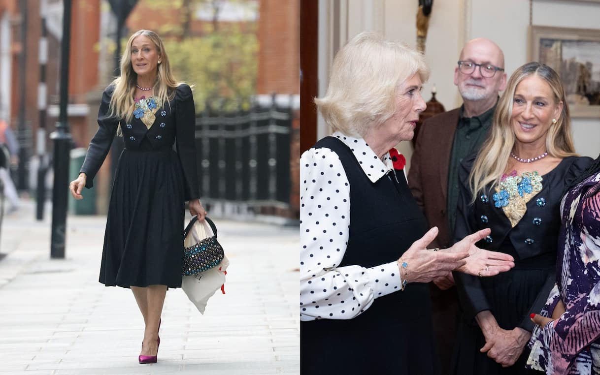 Sarah Jessica Parker, l'abito vintage per l'incontro con la Regina ...