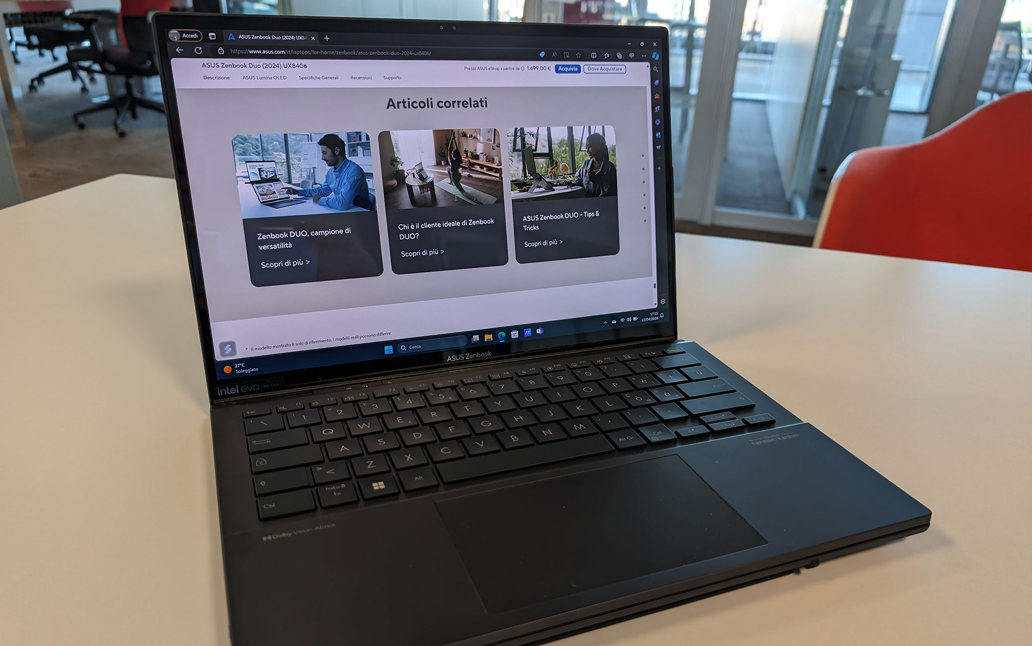 Recensione laptop con due schermi Asus Zenbook Duo | Sky TG24