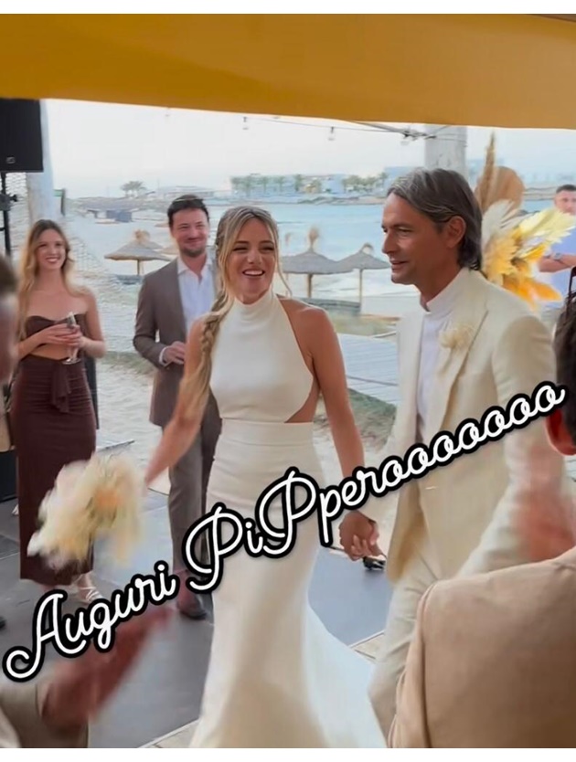 Pippo Inzaghi sposa Angela Robusti a Formentera: i vip al matrimonio ...