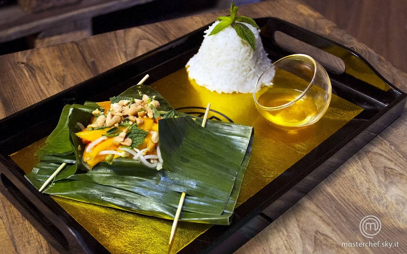 Masterchef: Filetto di orata al vapore al lemongrass e galanga in ...