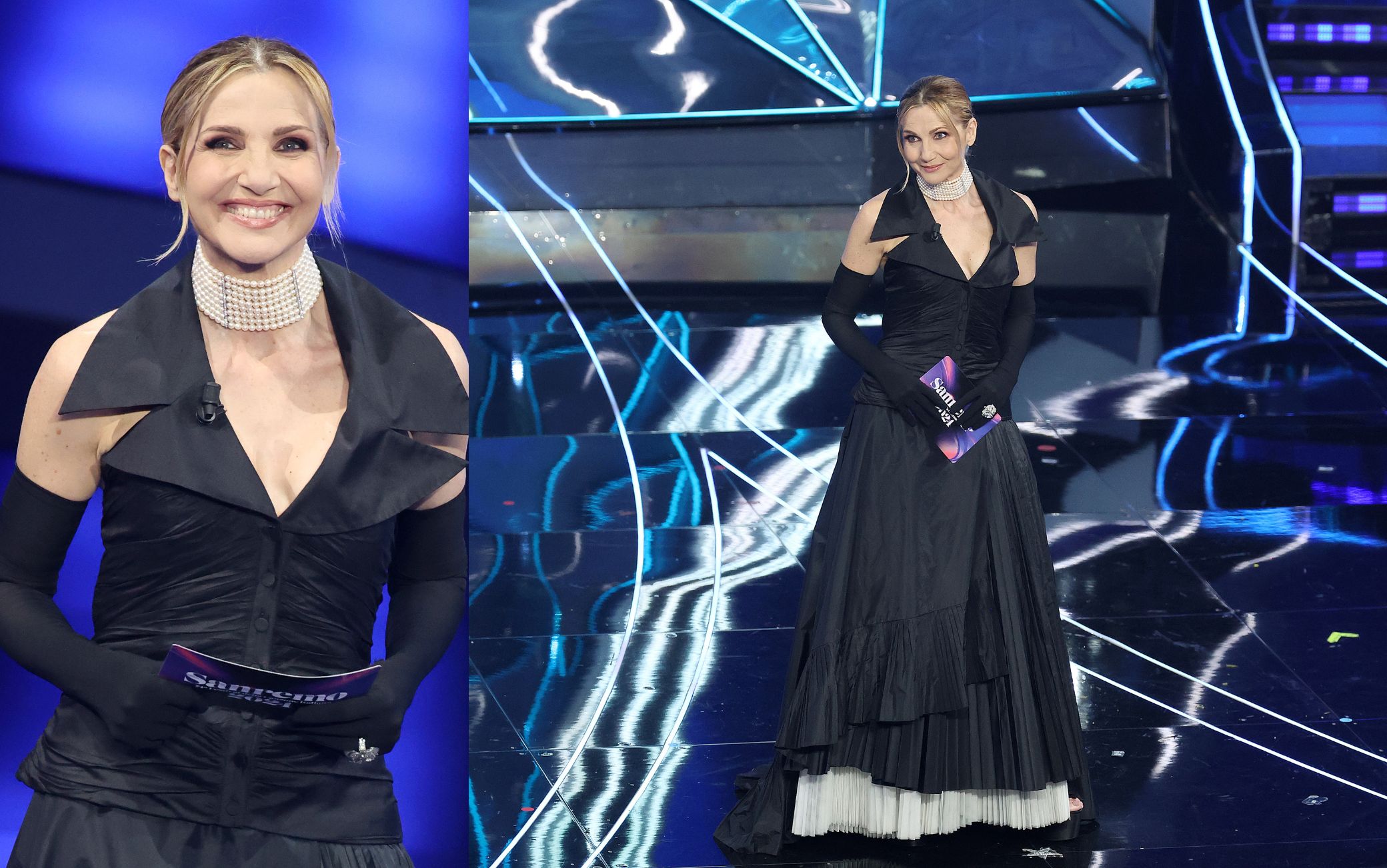 Sanremo 2024, Mahmood balla Tuta Gold in conferenza stampa