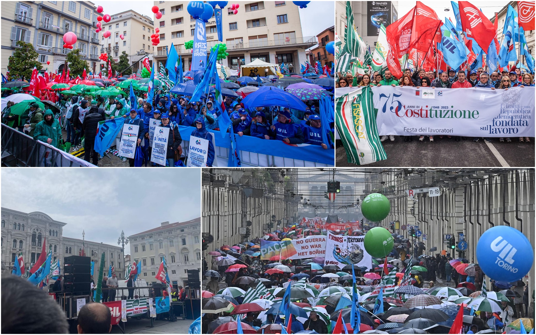 Primo maggio, cortei e manifestazioni per la Festa dei Lavoratori. Foto ...
