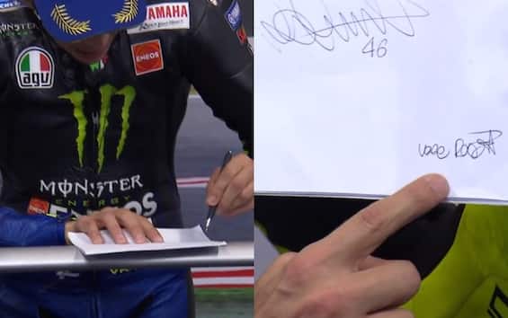 Valentino Rossi spiega la differenza tra la sua firma e il suo ...