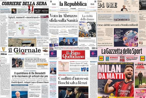 Le prime pagine dei quotidiani di oggi 8 marzo: la rassegna stampa ...