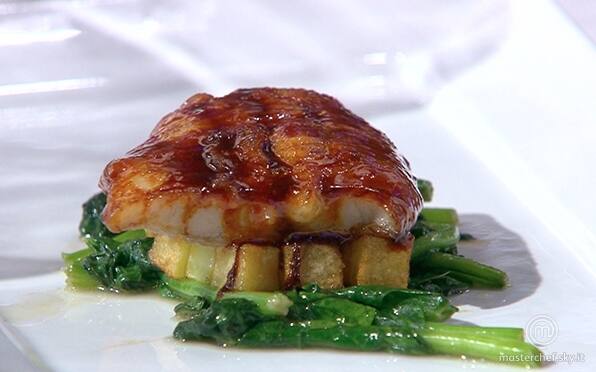 Masterchef: Anguilla laccata alla diavola spianacio saltato a limone e ...