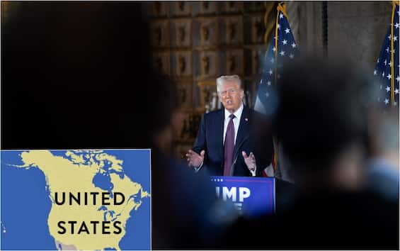 Trump pubblica mappa con Canada parte degli Usa. E minaccia Panama e ...
