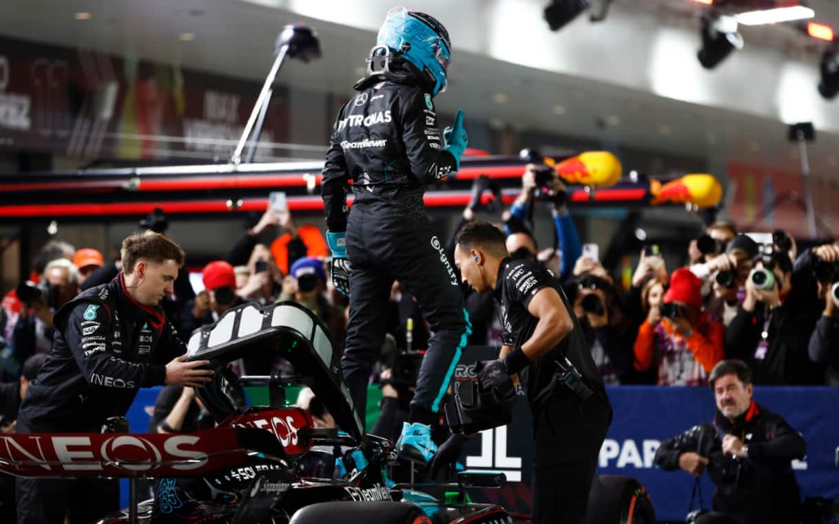 F1, GP Las Vegas: Russell in pole position. Sainz secondo, Leclerc ...